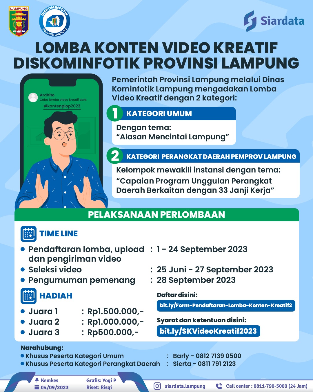 Pemerintah Provinsi Lampung Mengadakan Lomba Video Kreatif | Pemerintah ...