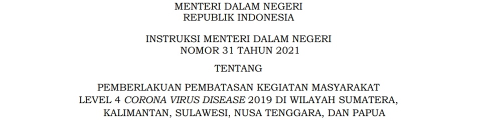 Instruksi Mendagri tentang Pemberlakuan Pembatasan Kegiatan Masyarakat ... Instruksi Mendagri tentang Pemberlakuan Pembatasan Kegiatan Masyarakat ...